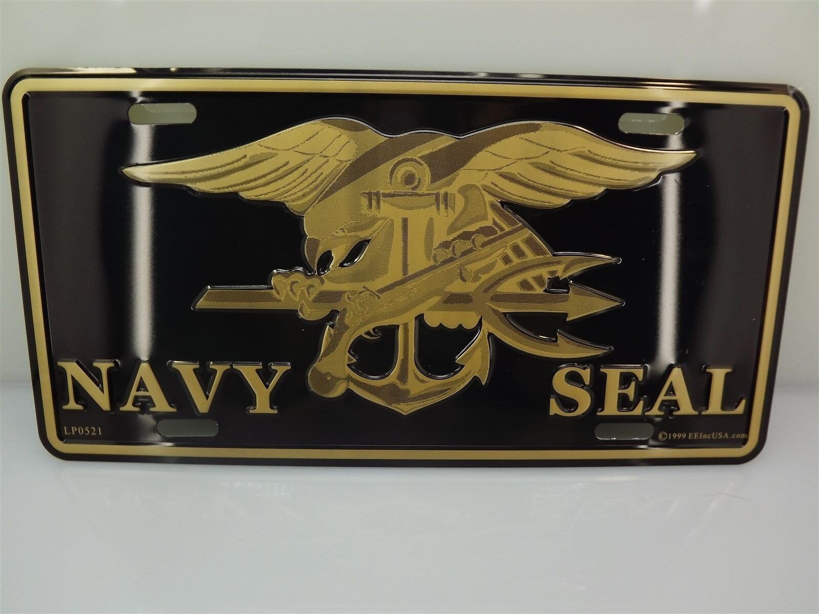 LICENSE PLATE U.S. NAVY SEALS USN LOGO STANDARD SIZE MILITARY NEW ...