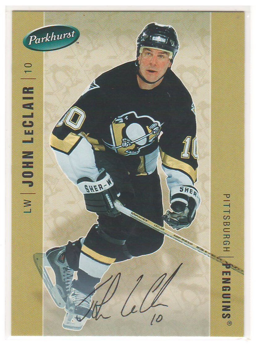 John LeClair Autograph 2005-06 UD Parkhurst /100 #386 Penguins A1 | eBay