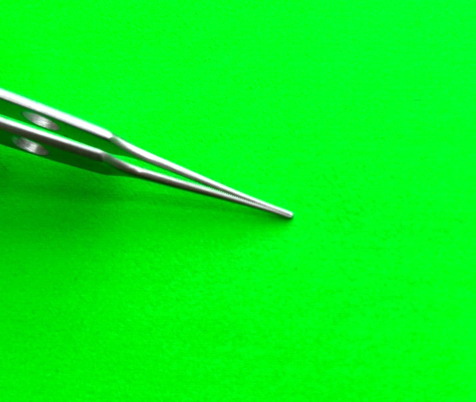 Jarit Surgical 355-123 Bishop-Harmon Iris Tissue Forceps Serrated Tip ...