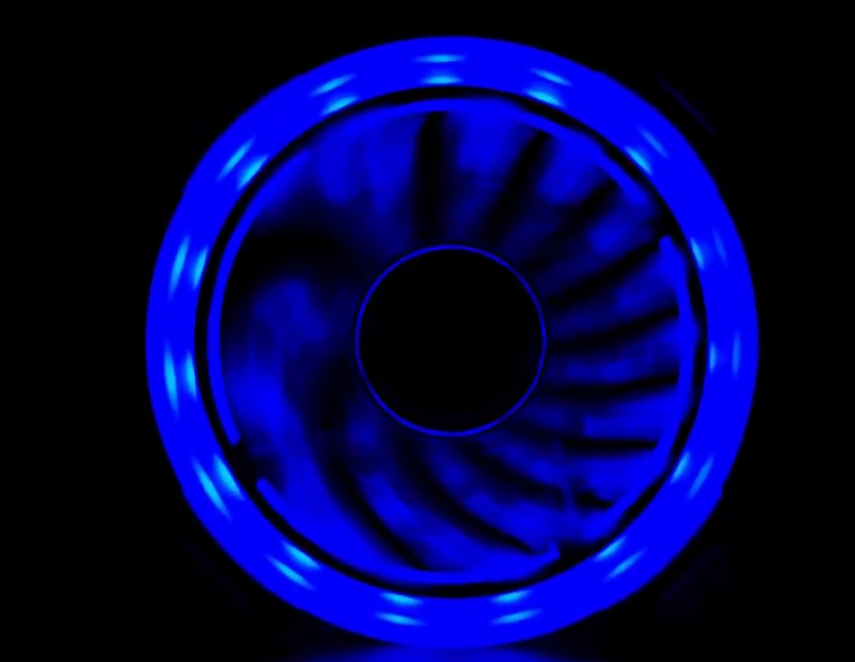 120mm Icy Neon BLUE LED Computer PC Cooler Case CPU Radiator Cooling ...