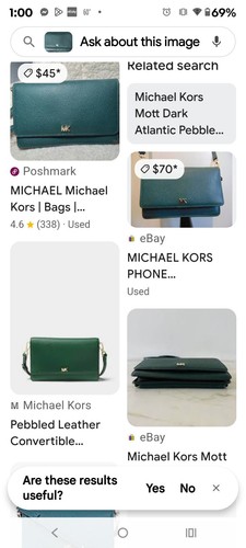 Michael Kors Ruby Double Zip Crossbody Leather Purse Amazon Green ...