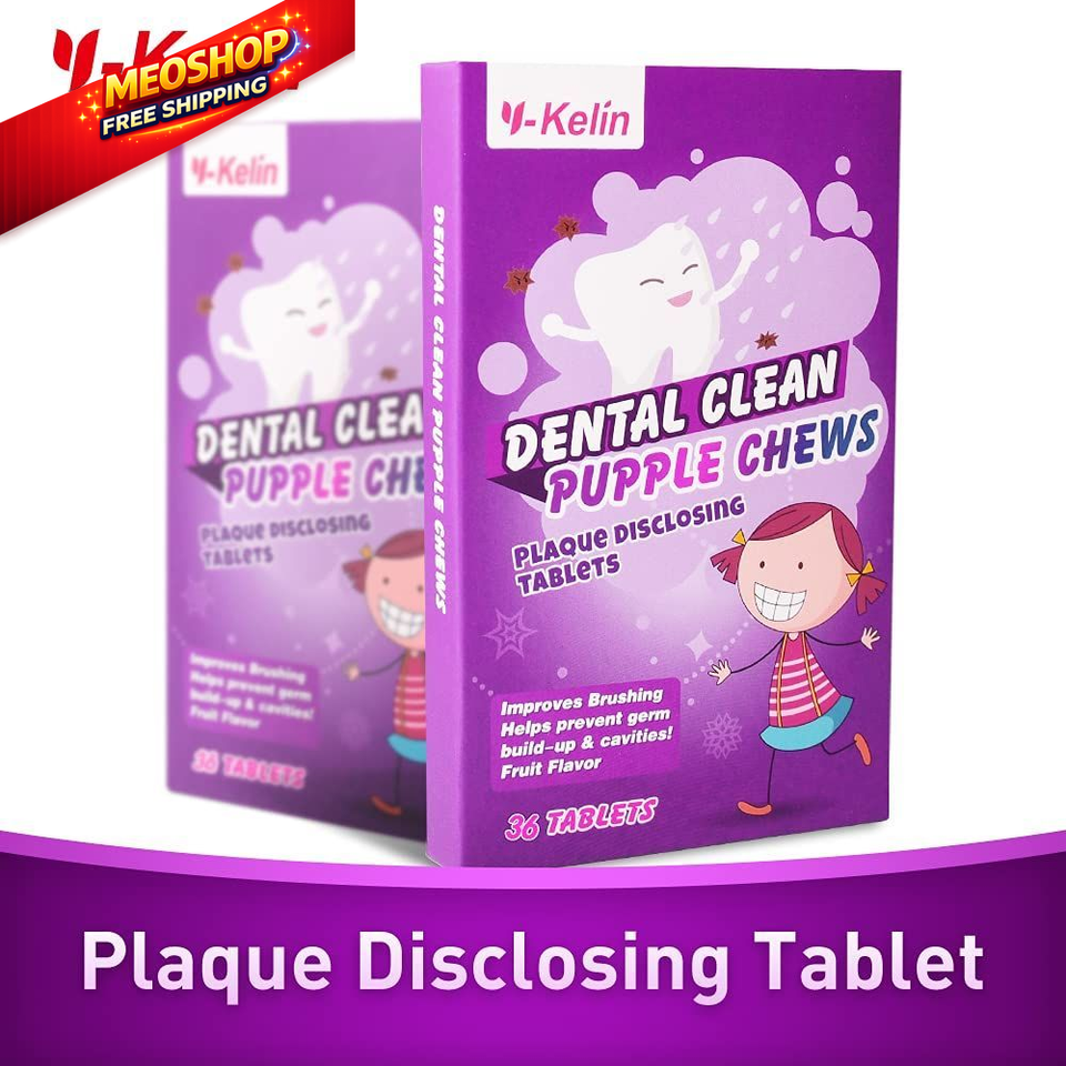 Dental Plaque Disclosing Tablets for Kids & Adults - 1 Count (Pack of ...