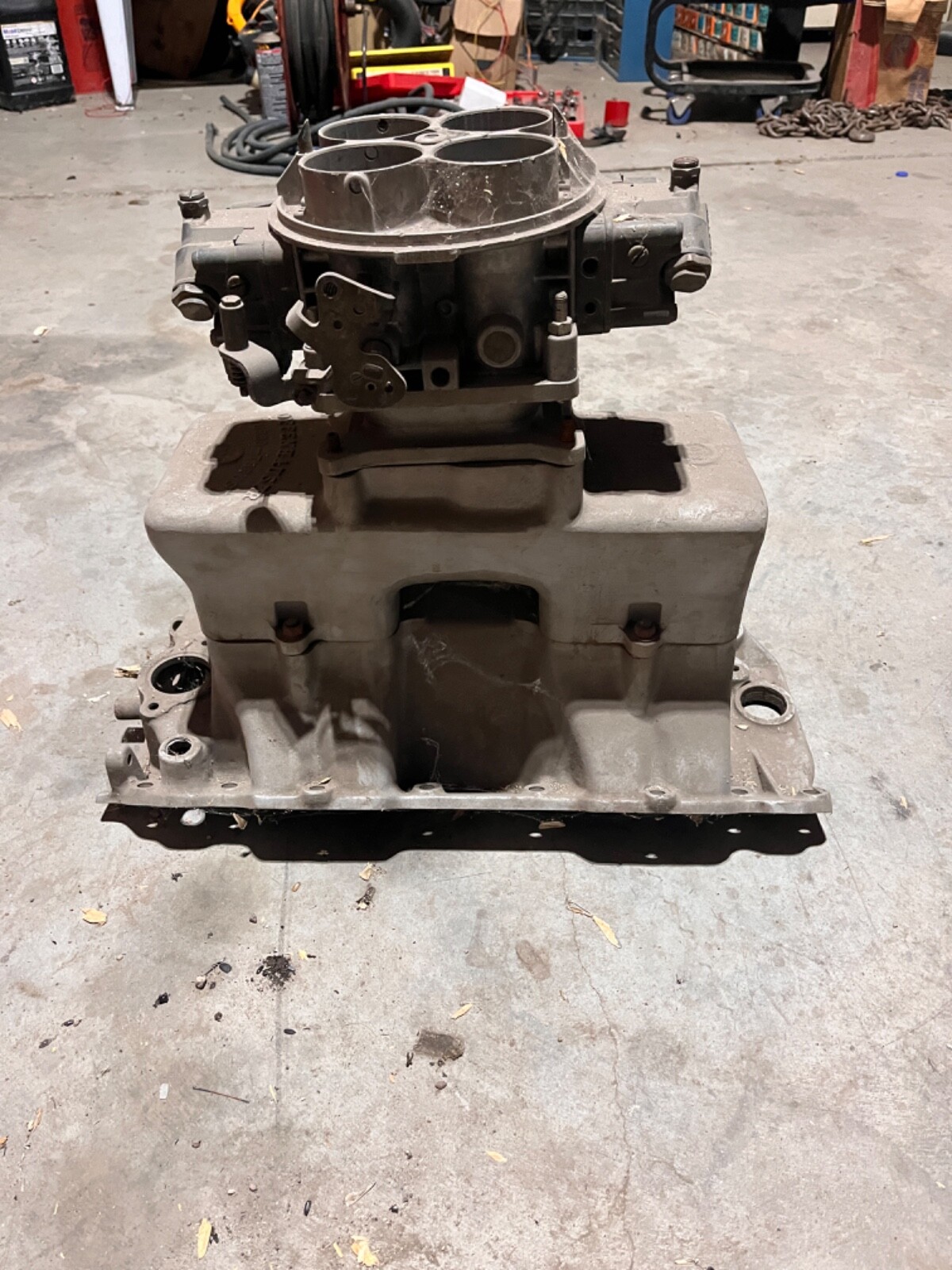 BBC Tunnel Ram Intake Manifold- OFFENHAUSER TURBO-Thrust 350 | eBay