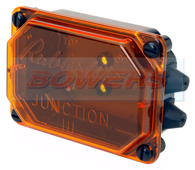 RUBBOLITE / TRUCK-LITE MODEL M111 111/01/01 8 WAY JUNCTION BOX AMBER ...