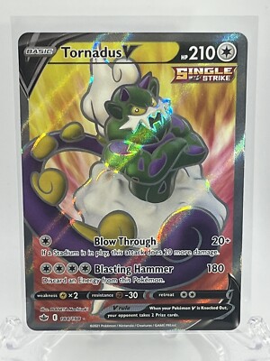 Tornadus V 184/198 Full Art Chilling Reign Pokemon TCG Near Mint | eBay