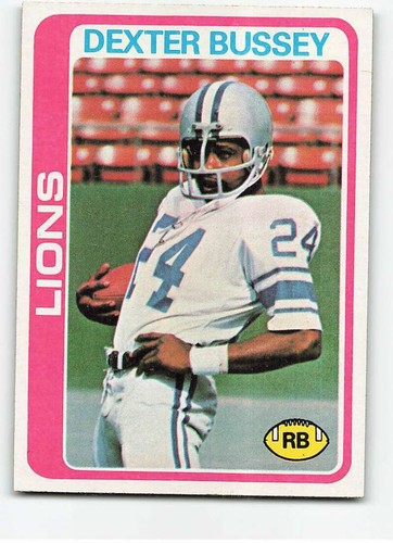 1978 Topps #427 Dexter Bussey EX Excellent Lions 115399 | eBay