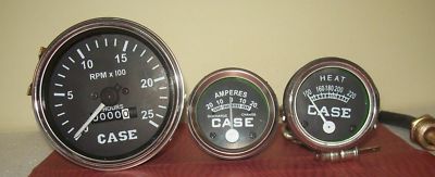 Case Tractor Temperature,Tachometer, Ammeter Gauge Set | eBay
