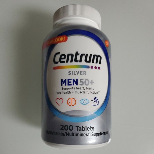 Centrum Silver Men 50+ Multivitamin Supplement 200 Tablet Exp 2027 ...