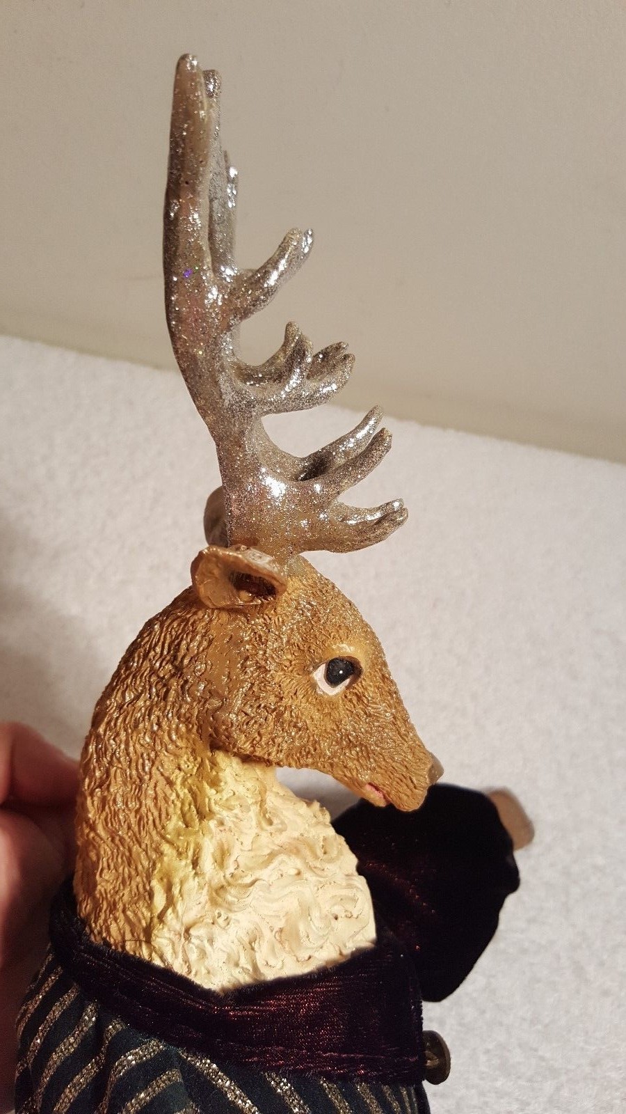 VTG RARE December Diamonds 24" Resin Mr & Miss Poseable Reindeer Dolls ...