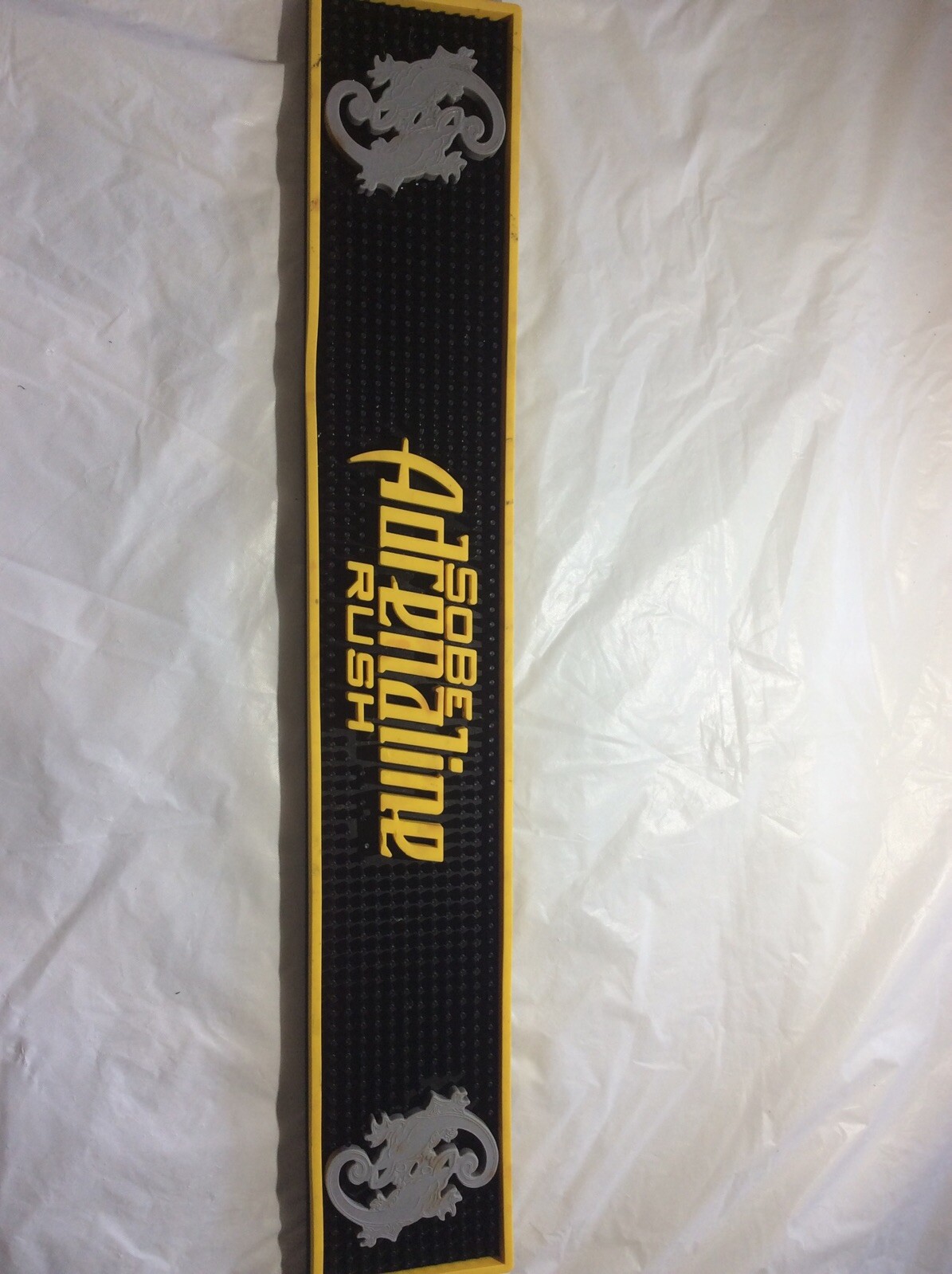 SoBe Adrenaline Rush Rubber Bar Mat 21.5" Drink Rail-Bar Caddy ...