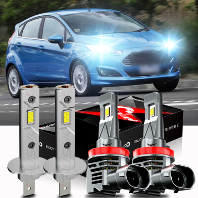 Bombillos 4x Led Focos Para Auto Carro H1+H11 Luz De Coche Faros Faro ...