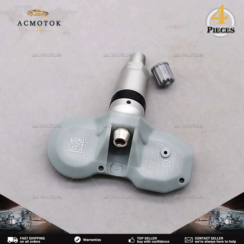 4x Tire Pressure Sensor TPMS 7PP907275G For Porsche 911 Audi A6 A8 VW ...