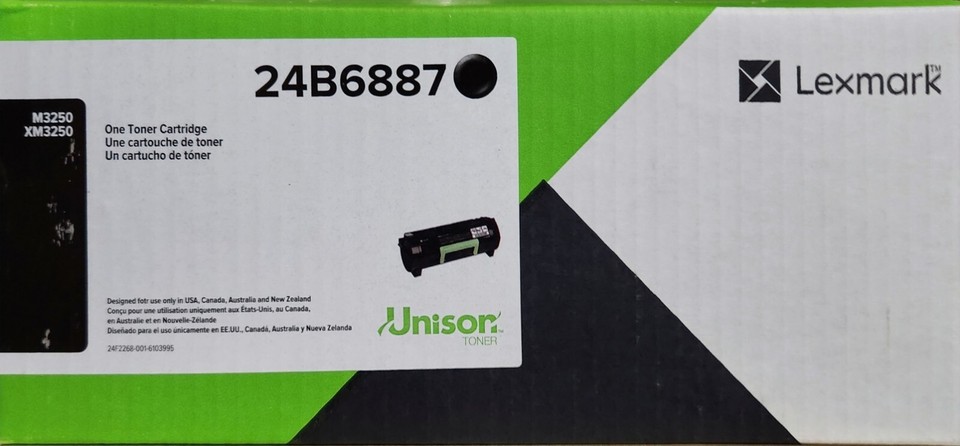 Lexmark M1242 (24B6887) Black Toner Cartridge 734646653060 | eBay