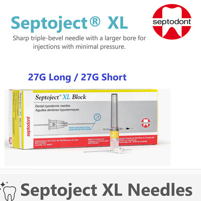 Dental Septoject XL Infiltration Septoject XL Block, 43% wider, Less ...