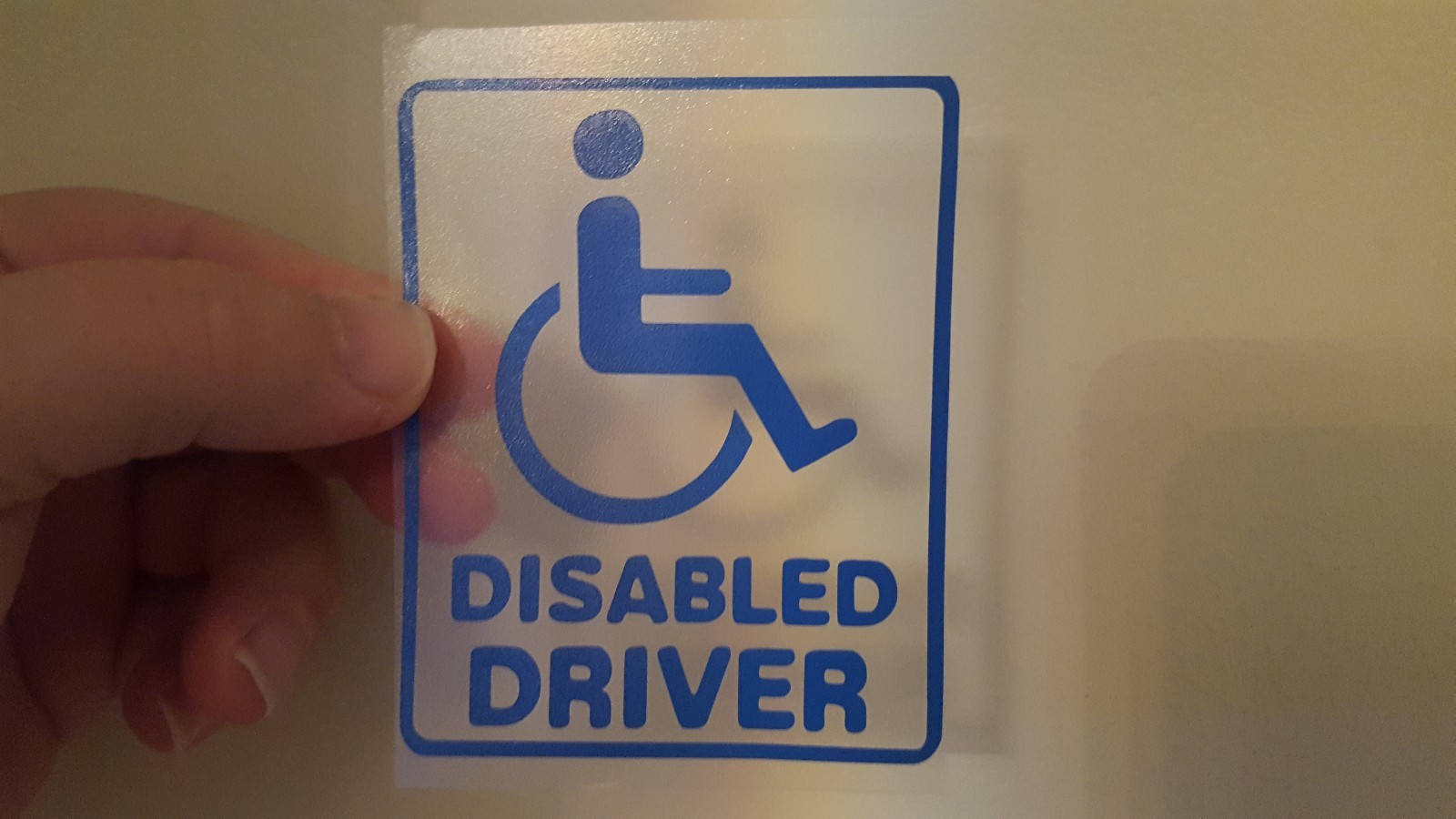 DISABLED DRIVER DECAL STICKER AWARE MOBILITY DISABLED SIGN X 2 NORM ...
