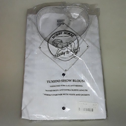 New HTF Hobby Horse Tuxedo Show Blouse White VTG? Plus 3 Equestrian ...