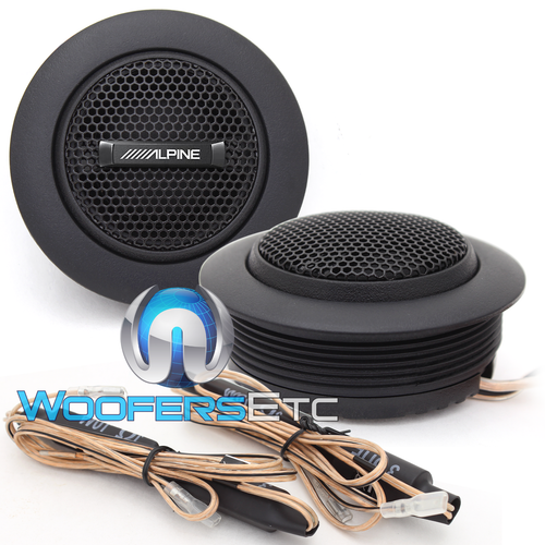 ALPINE S-S10TW 1" 240W SILK DOME CAR AUDIO TWEETERS IN-LINE PASSIVE ...