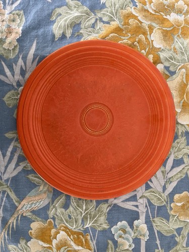 Vintage Fiesta Radioactive Red Luncheon Plate Pair – 9.5” & Saucer ...