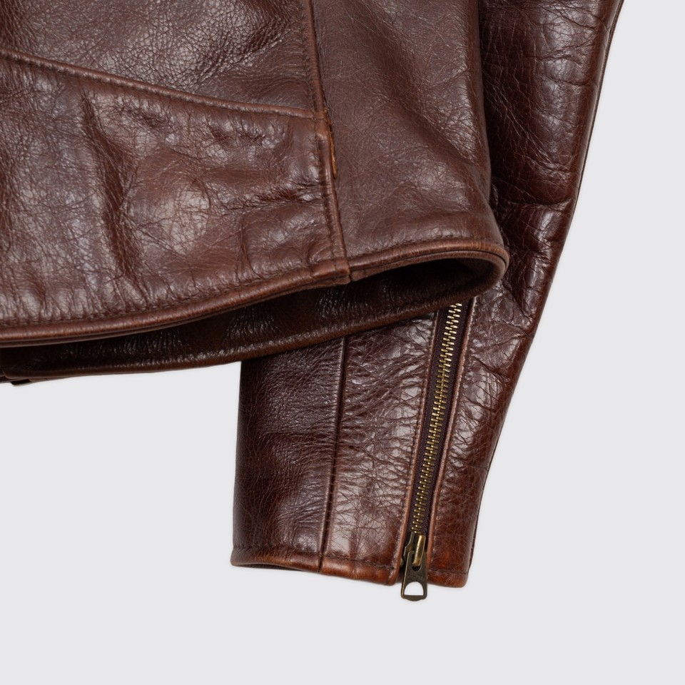 Schott Perfecto 626 Size M Oxblood Fitted Leather Motorcycle Jacket | eBay