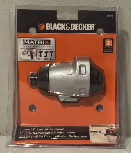 Black and Decker BDCMTI Impact Driver Attachment Matrix Quick Connect ...