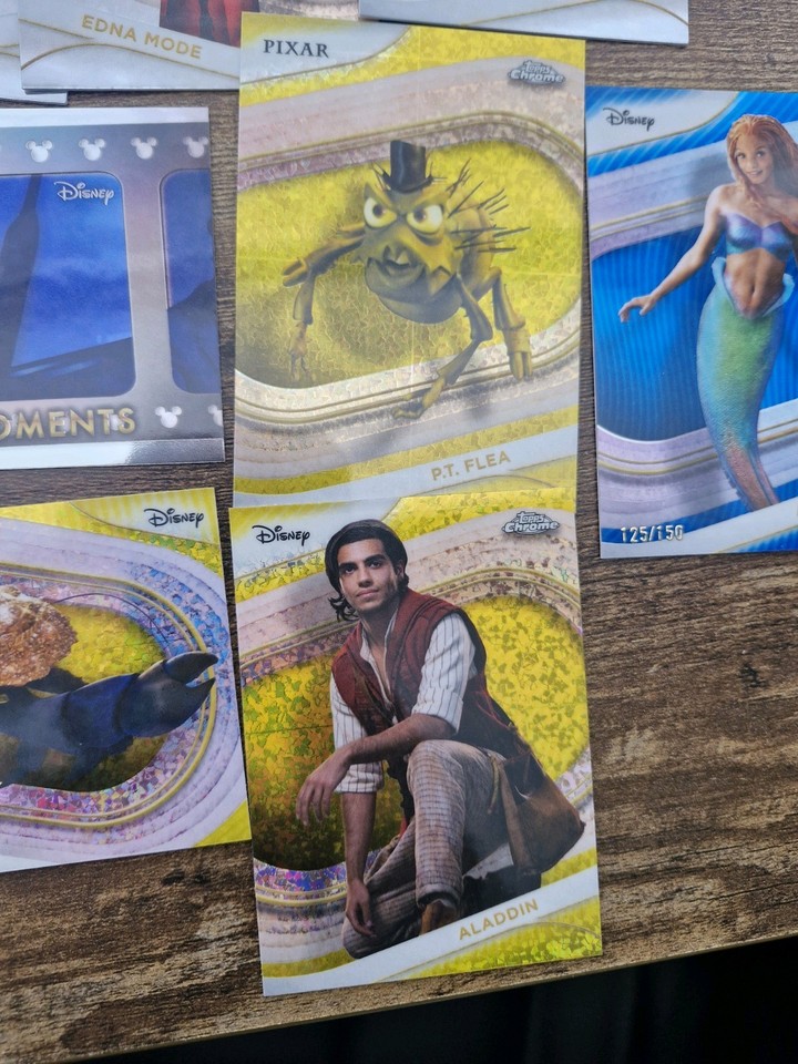 Topps Disney Chrome 2025 Bundle - Ariell Blue 150/Yellow Diamond ...