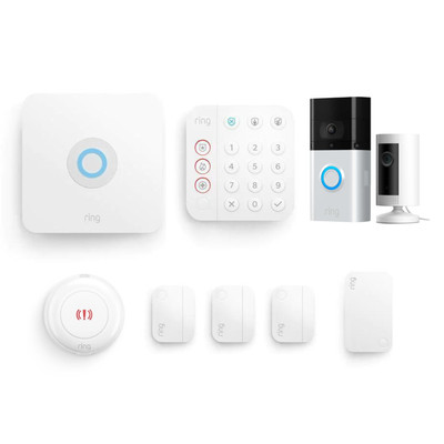 Ring Alarm Security Kit with Doorbell Panic Button Contact Sensors ...