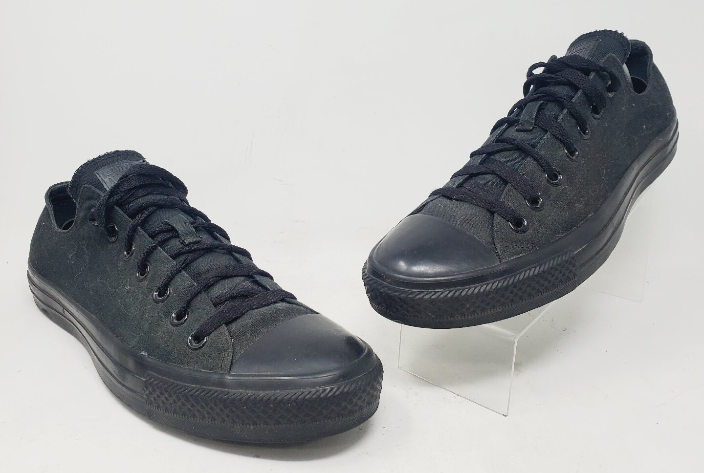 Converse Chuck Taylor Shoes Black Monochrome Low Top … - Gem