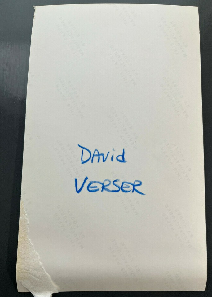 1980's DAVID VERSER CINCINNATI BENGALS TOPPS FOOTBALL CARD PHOTO PROOF ...