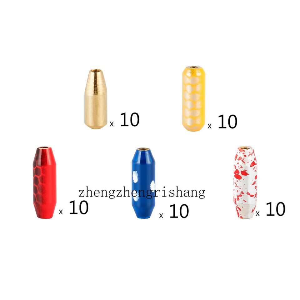 50Pcs Copper Fishing Spinner Lure Bodies Kit Inline Spinnerbait Making ...