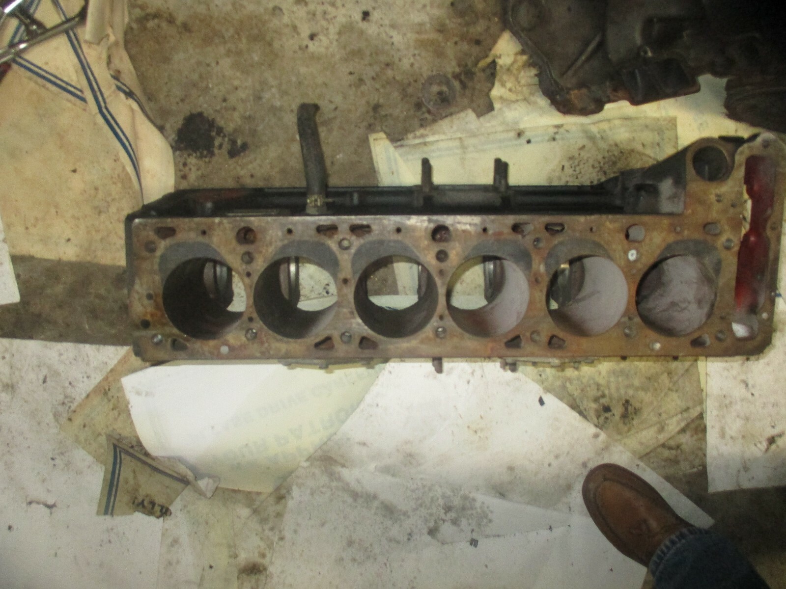 Factory Cast Iron OEM 1967 Mercedes#1080110101 6-Cyl.Engine Block W108 ...