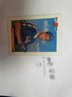 1992 Bowman Eric Hillman Signed Baseball Card | eBay