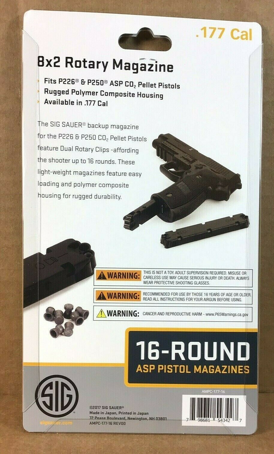 Sig Sauer Air Magazine 2 Pack Rotary Magazine .177 Caliber 16 Rounds ...