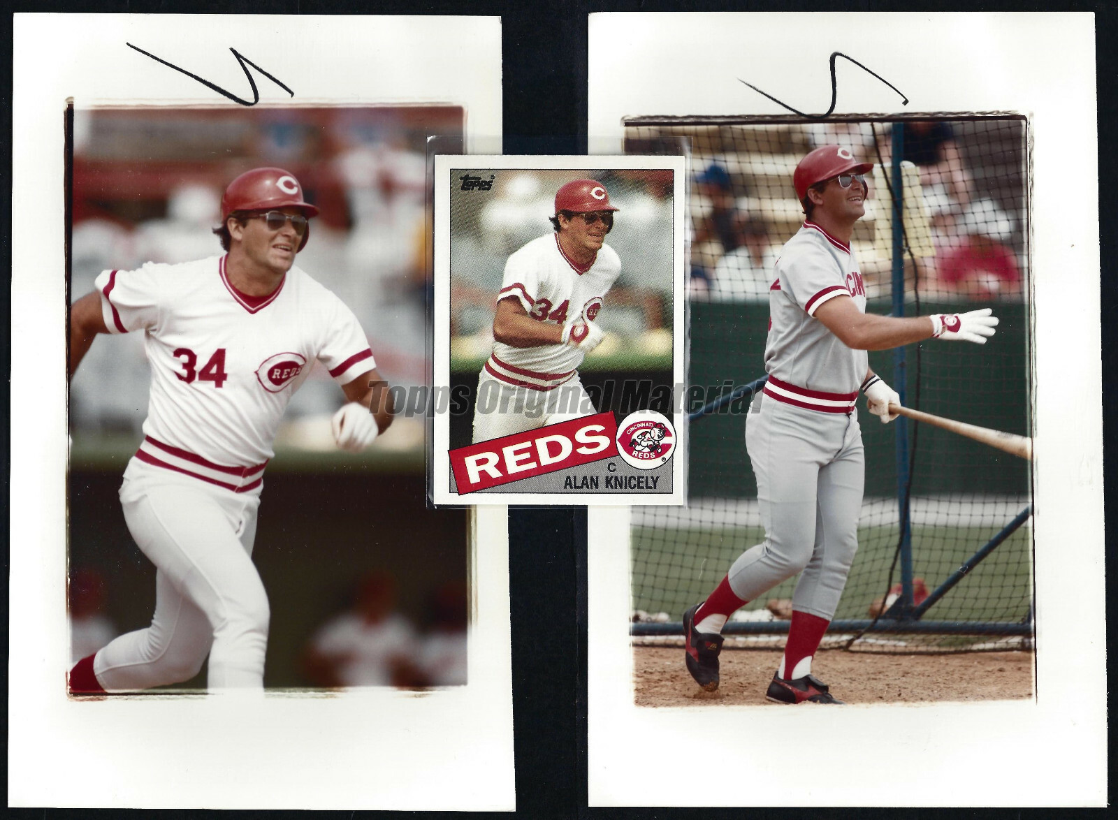 Alan Knicely Reds 1985 Topps Traded Original Extra Photos 5x8 Vault ...