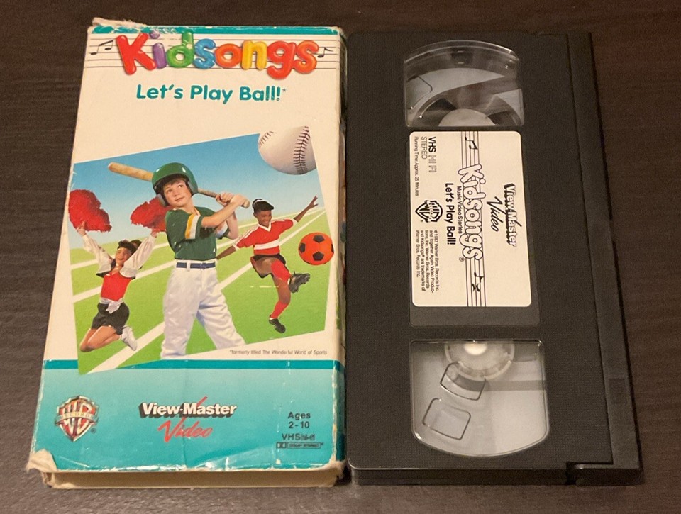 Vintage Kidsongs Let's Play Ball VHS 1990 View-Master Video Sing-a-Long ...