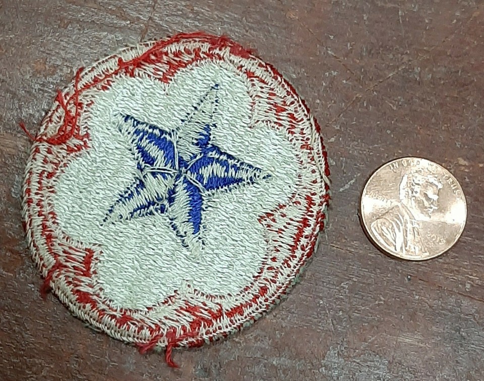 Vintage Military Patch Blue Star US Army Military Collectible Round ...