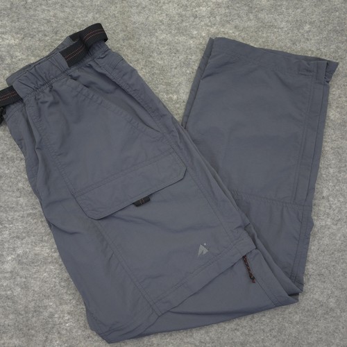 Eastern Mountain Sports EMS Cargo Pants Men Grey Convertible Nylon ...