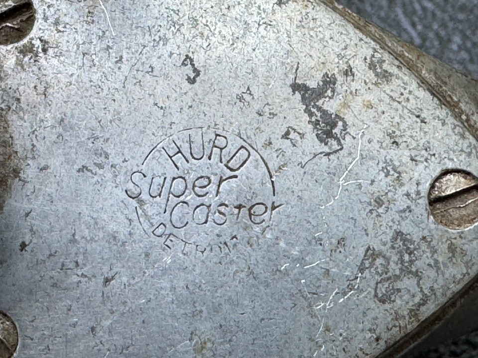 Vintage Hurd Super Caster Walnut Pistol Grip Fishing Reel | eBay