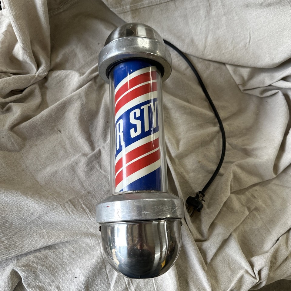 William Marvy "Hair Stylist" Barber Pole, Model 410, Works! | eBay