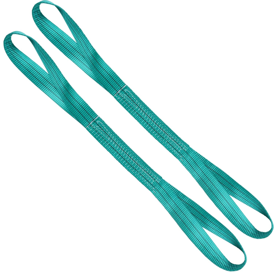 Lift Sling Straps,2" X 3' 2-Ply Heavy Duty Flat Eye Lift Slings ...