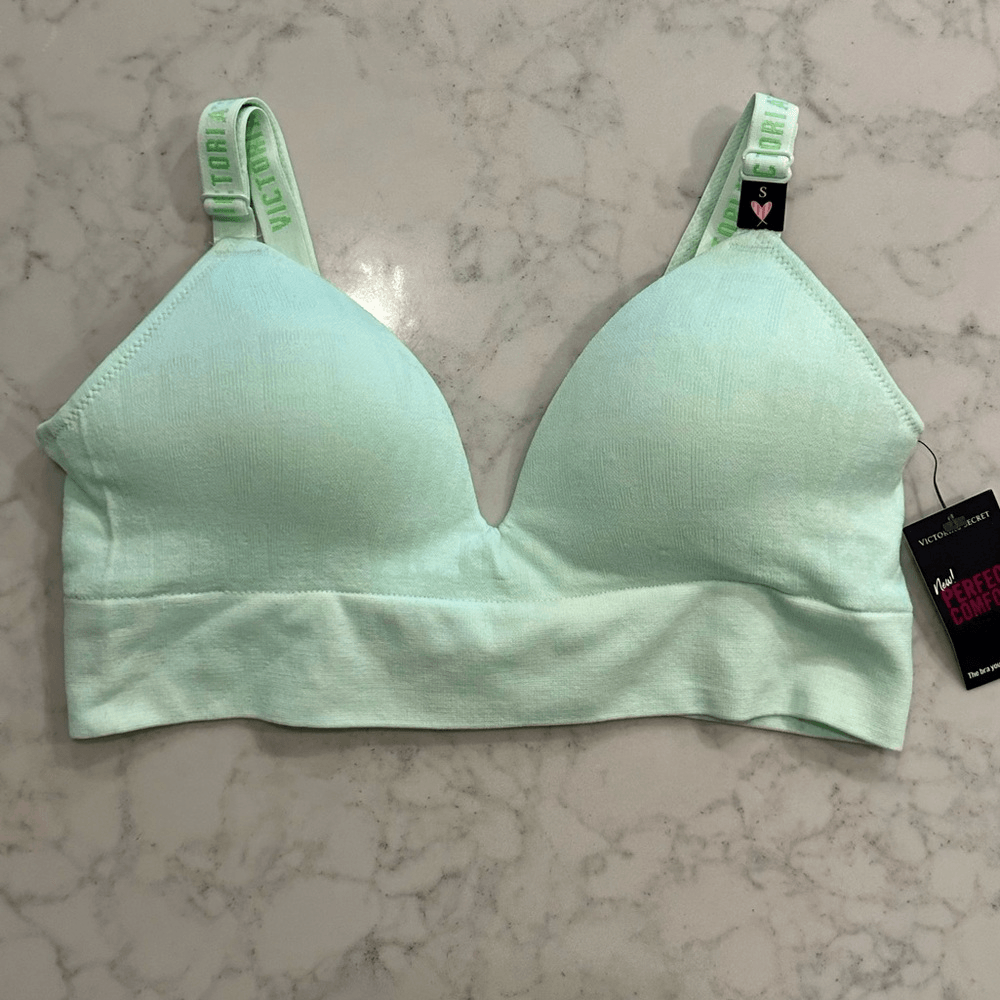 NWT Victoria’s Secret Perfect Comfort Bra Wireless Size Small 34AA 34A ...