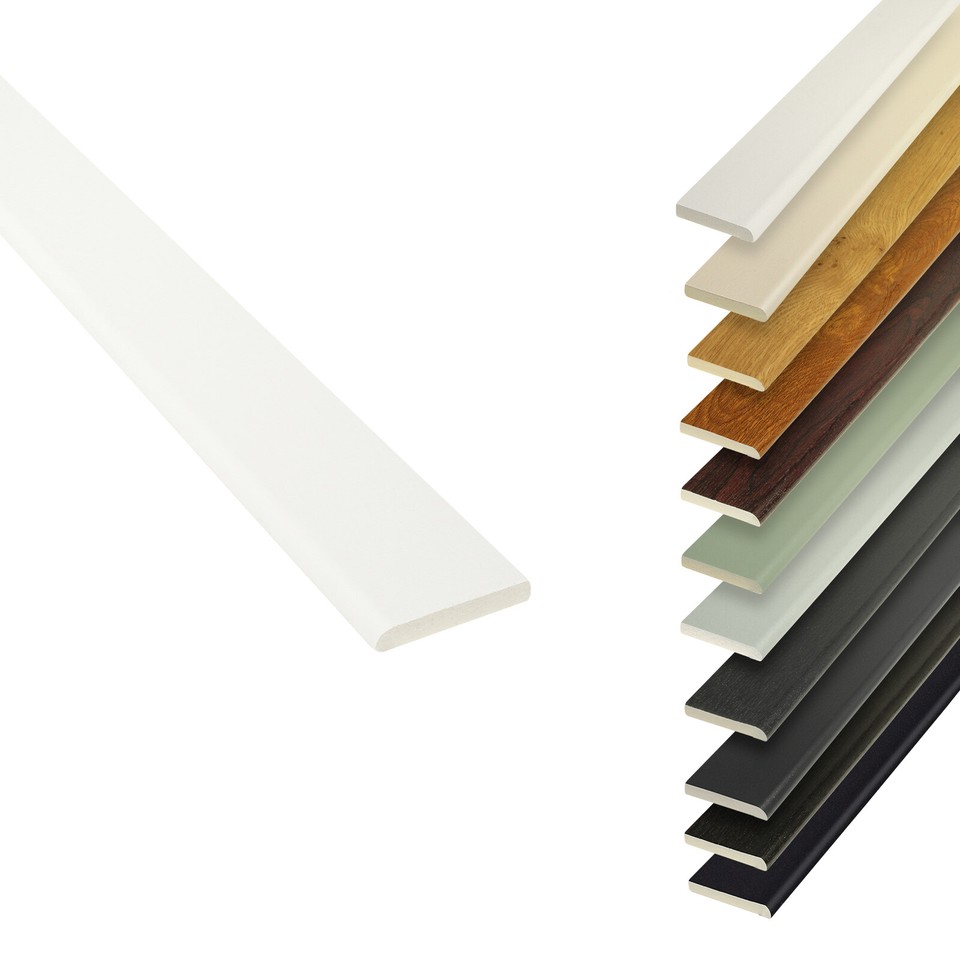 uPVC Plastic Trim Bead 5m Cloaking Fillet D Mould PVC Architrave Window ...