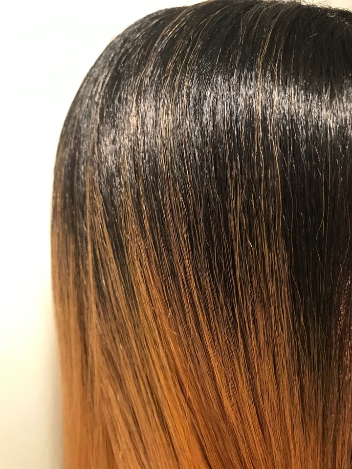 NWT Equal Luxury Long Straight Center Part Black And Auburn Lace Front ...