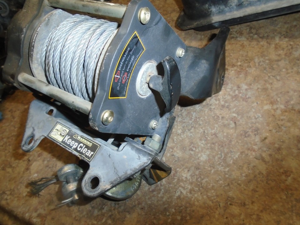 Electric Winch Parts CF Moto REW 3000 LB Housing Cable Mount Roll Parts ...