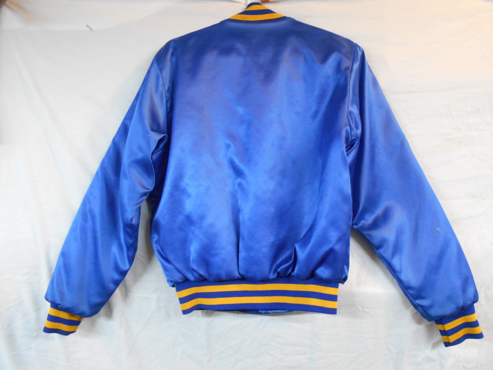 Vintage US Air Force Blue Satin Bomber Jacket SMALL - Gem