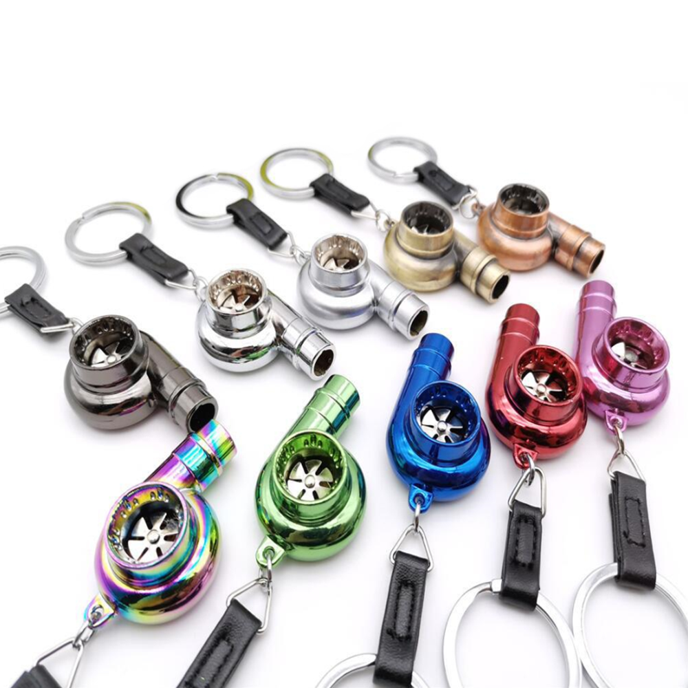 Turbo KeyChain Car Turbocharger Spinning Turbo Key Holder Ring Keyfob ...