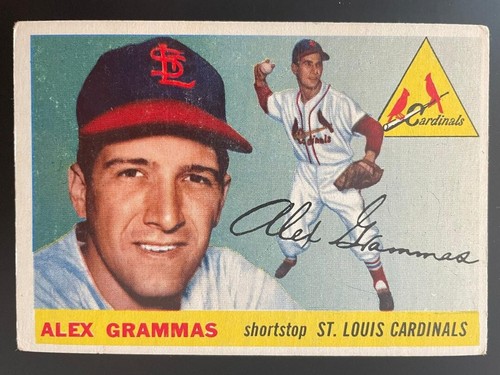 1955 Topps Baseball Card # 21 Alex Grammas | eBay