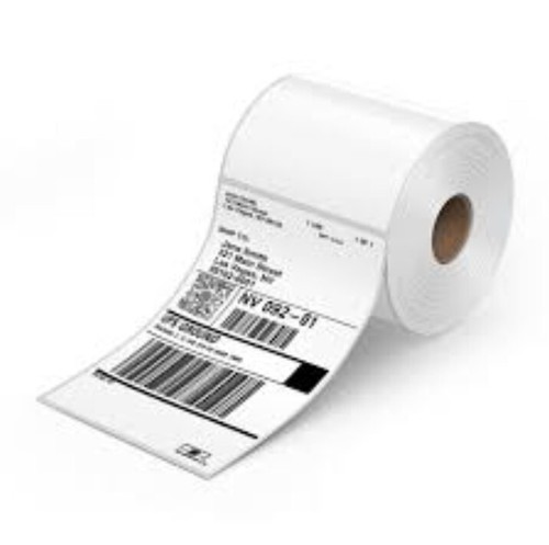 25 4"x6" Thermal Printer Labels Self Adhesive Shipping Labels Fanfold ...