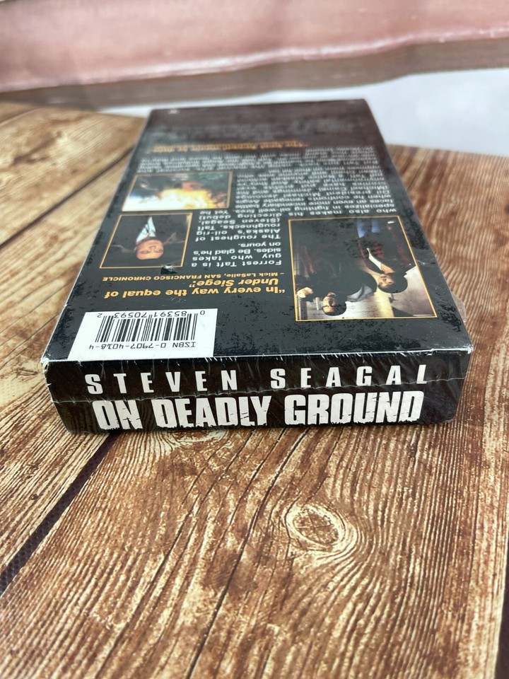On Deadly Ground VHS Movie VCR Video Tape Steven Seagal New 85391705932 ...