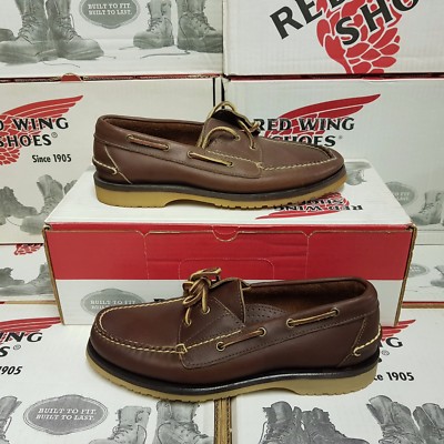 RED WING SHOES 9172 men's leather loafer boat UK 6,5 US 7,5 EUR 40 ...