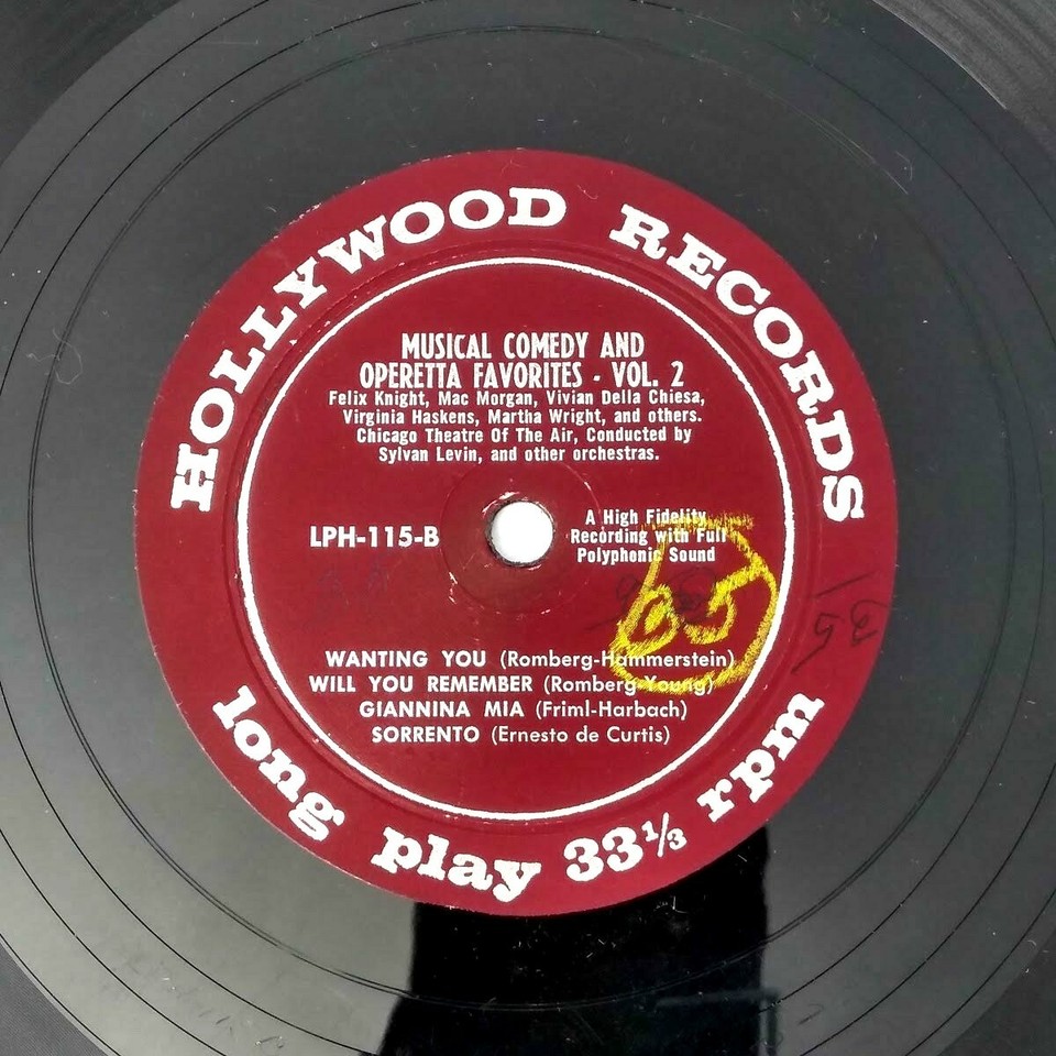 Musical Comedy & Operetta Favorites Vol 2 Felix Knight Serenade Wanting ...